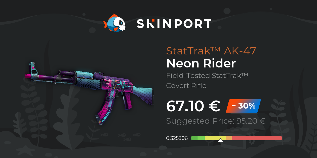 StatTrak™ AK-47 | Neon Rider (Field-Tested) - Counter-Strike 2 - Skinport
