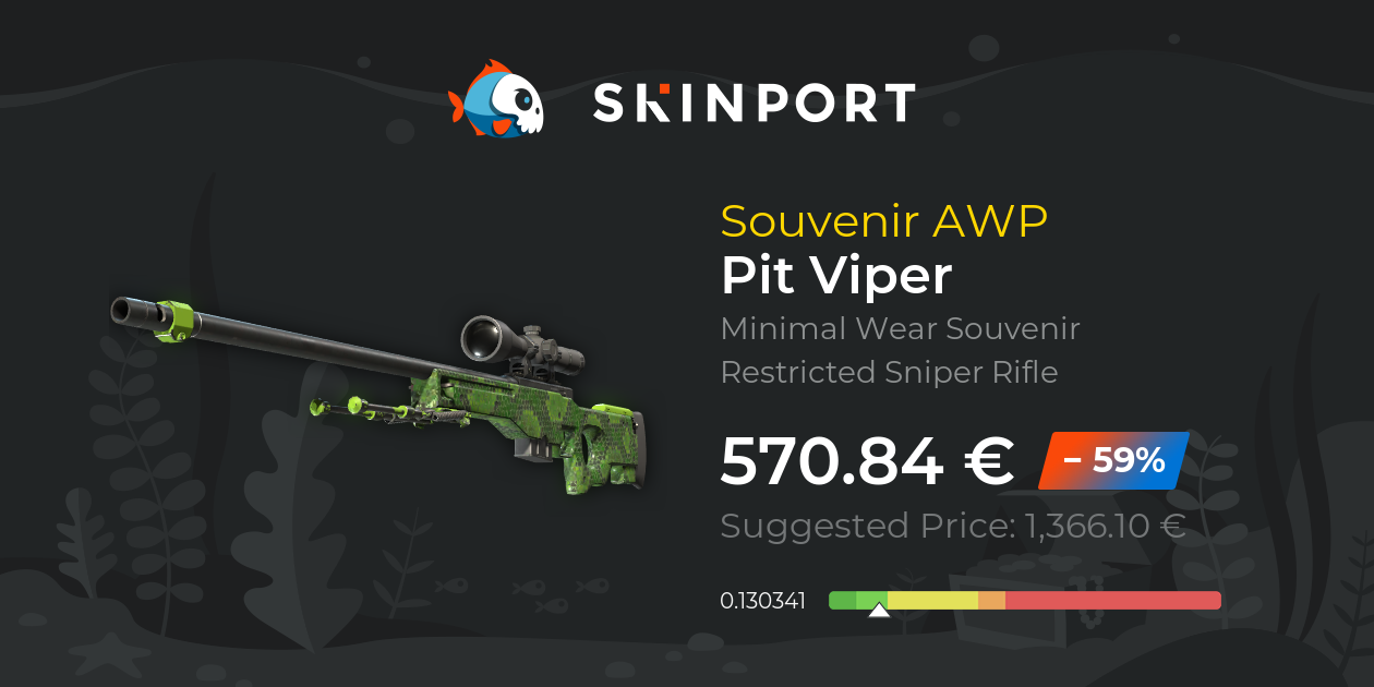 Souvenir AWP | Pit Viper (Minimal Wear) - Counter-Strike 2 - Skinport