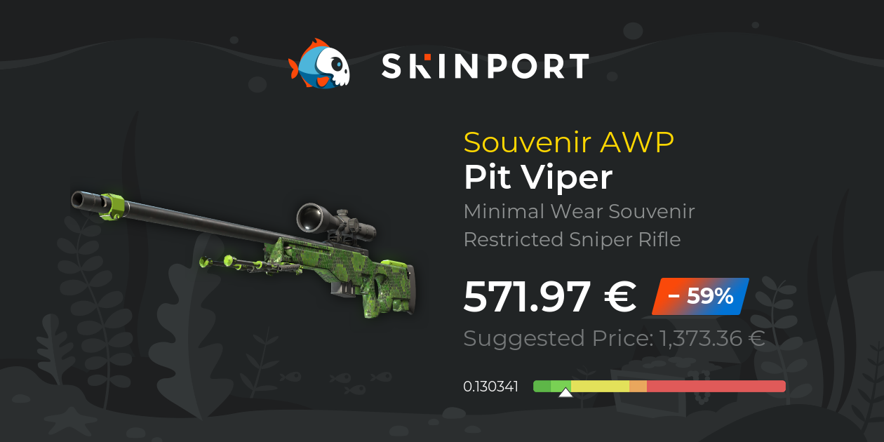 Souvenir AWP | Pit Viper (Minimal Wear) - Counter-Strike 2 - Skinport