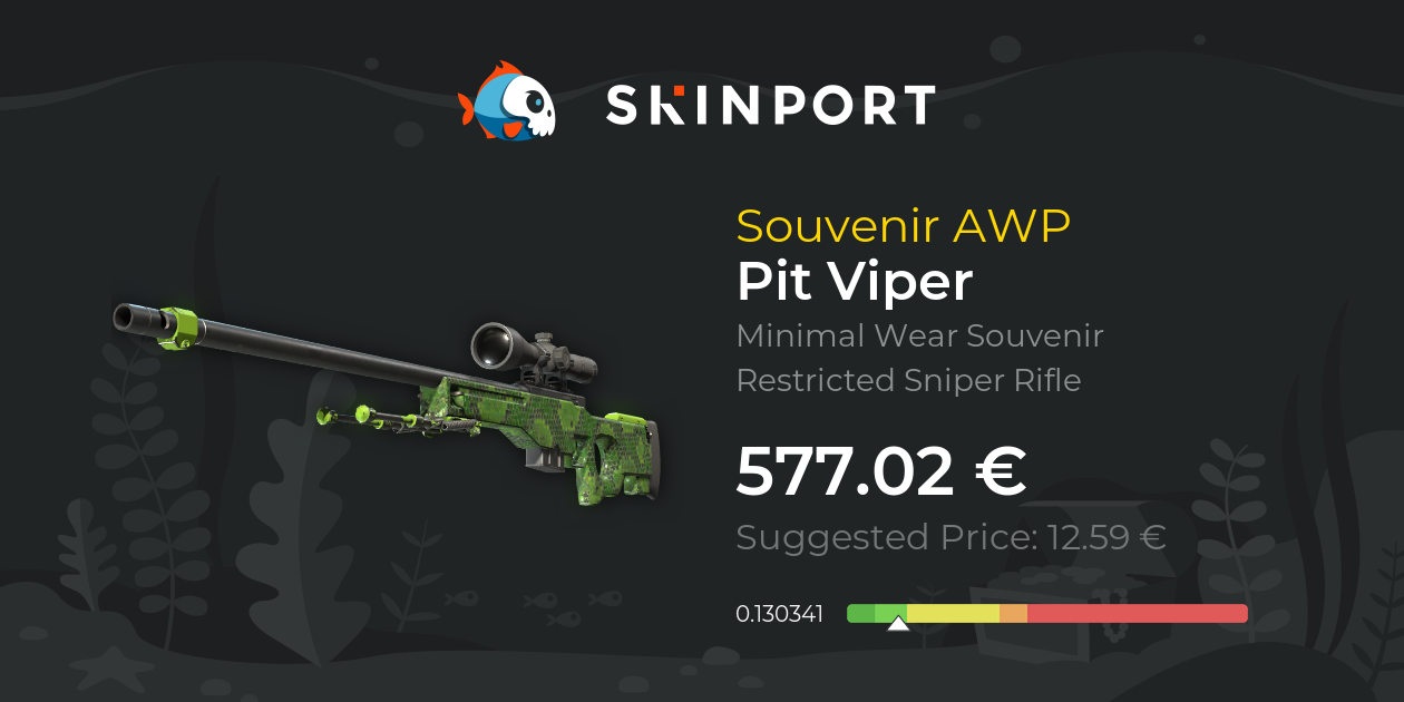 Souvenir AWP | Pit Viper (Minimal Wear) - Counter-Strike 2 - Skinport