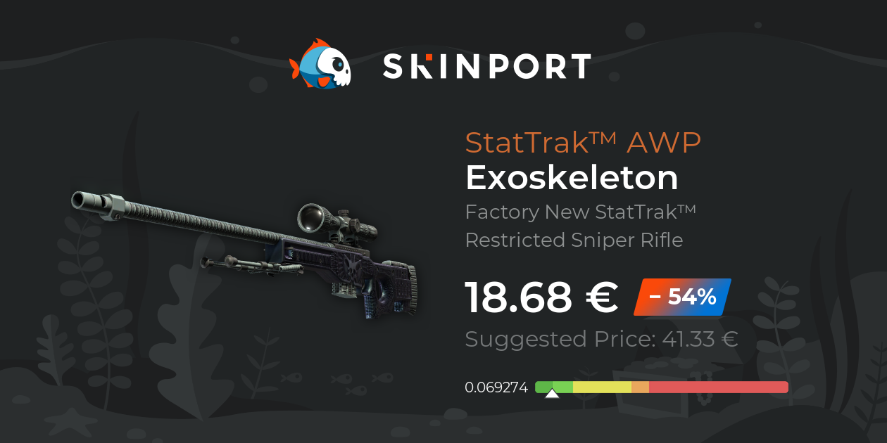 StatTrak™ AWP | Exoskeleton (Factory New) - Counter-Strike 2 - Skinport