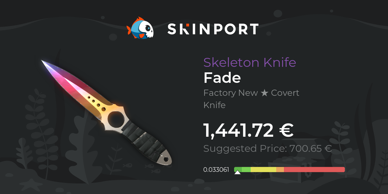 Skeleton Knife | Fade (Factory New) - Counter-Strike 2 - Skinport