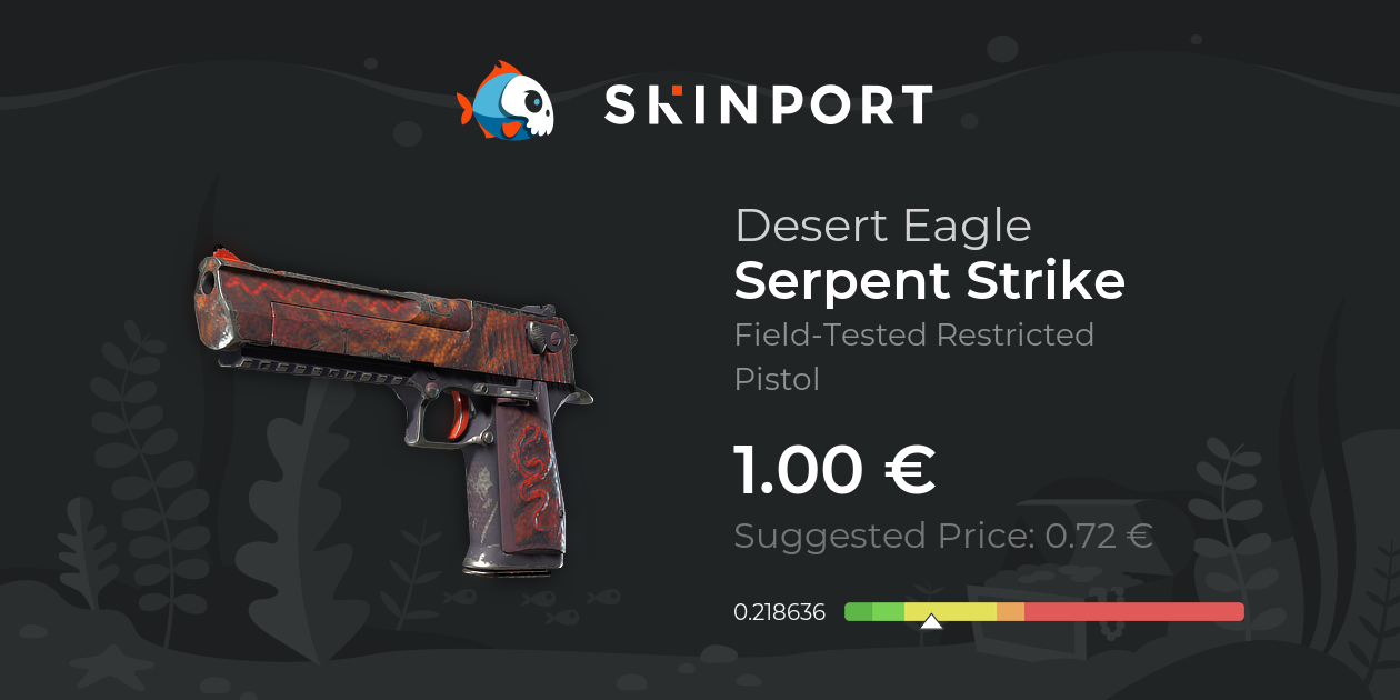 Desert Eagle | Serpent Strike (Field-Tested) - Counter-Strike 2 - Skinport