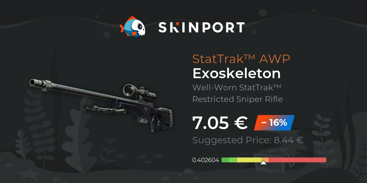 StatTrak™ AWP | Exoskeleton (Well-Worn) - Counter-Strike 2 - Skinport