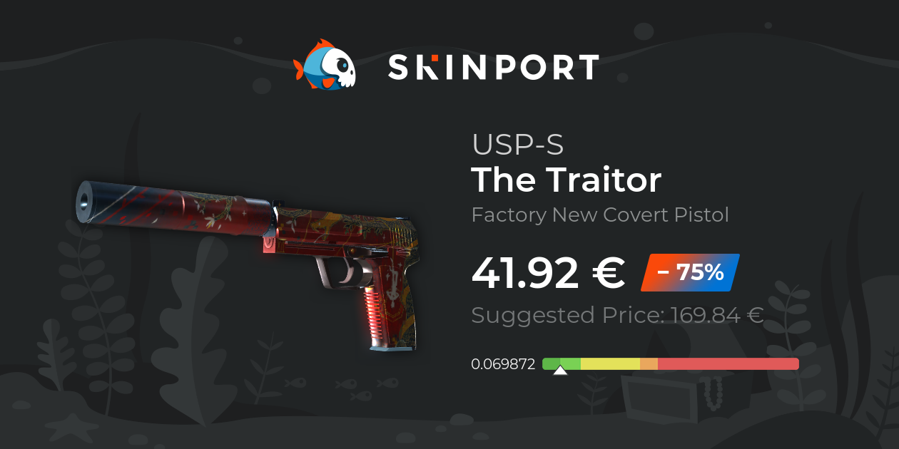 USP-S | The Traitor (Factory New) - Counter-Strike 2 - Skinport