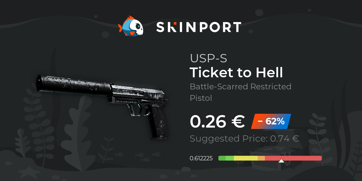 USP-S | Ticket to Hell (Battle-Scarred) - Counter-Strike 2 - Skinport