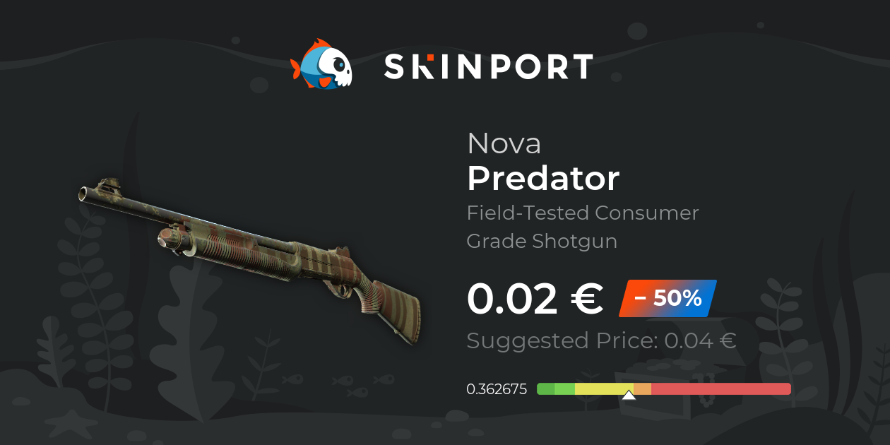 Nova | Predator (Field-Tested) - Counter-Strike 2 - Skinport