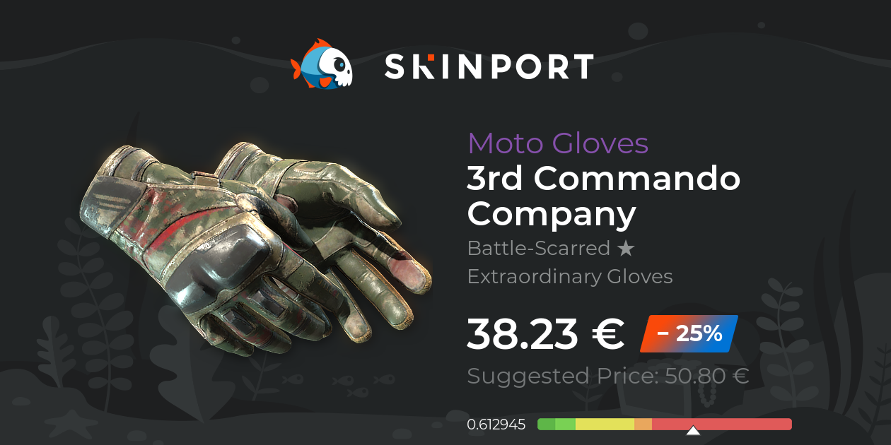 Moto Gloves | 3rd Commando Company (Battle-Scarred) - Counter-Strike 2 ...