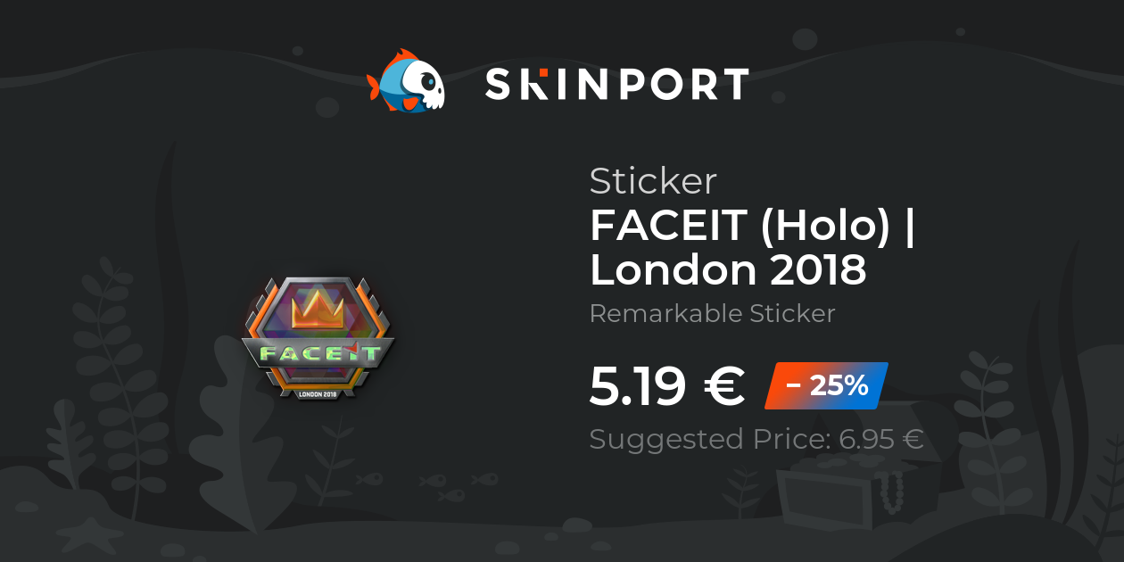 Sticker | FACEIT (Holo) | London 2018 - Counter-Strike 2 - Skinport