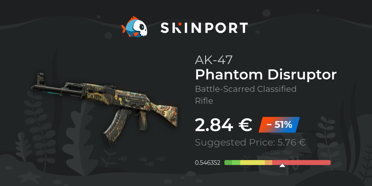 AK-47 | Phantom Disruptor (Battle-Scarred) - Counter-Strike 2 - Skinport