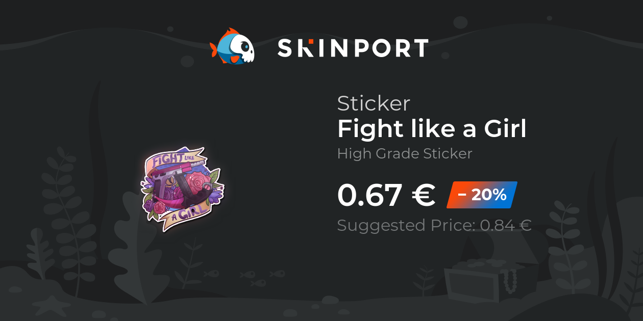 Sticker | Fight like a Girl - Counter-Strike 2 - Skinport