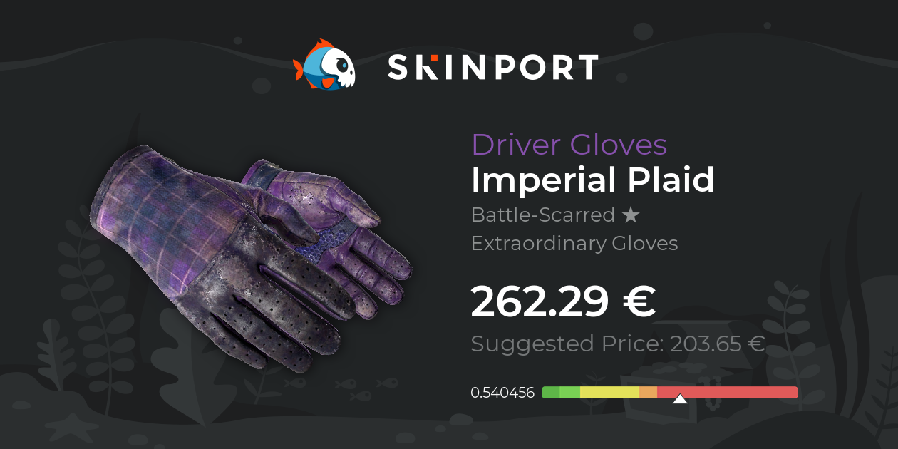 Driver Gloves | Imperial Plaid (Battle-Scarred) - CS2 - Skinport