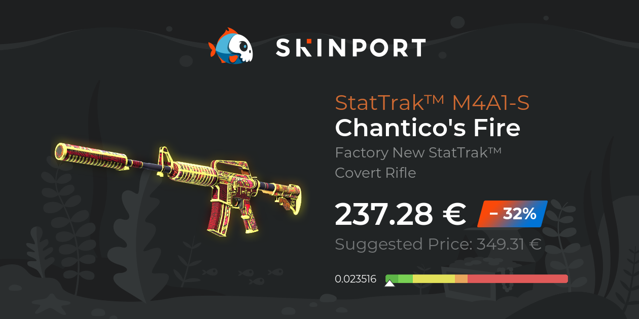StatTrak™ M4A1-S | Chantico's Fire (Factory New) - Counter-Strike 2 ...
