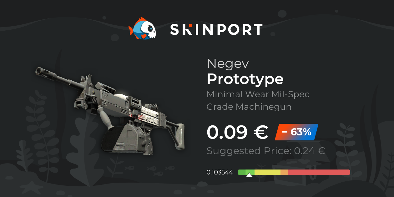 Negev | Prototype (Minimal Wear) - Counter-Strike 2 - Skinport