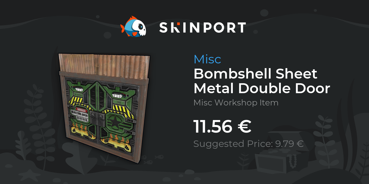 Bombshell Sheet Metal Double Door - Rust - Skinport