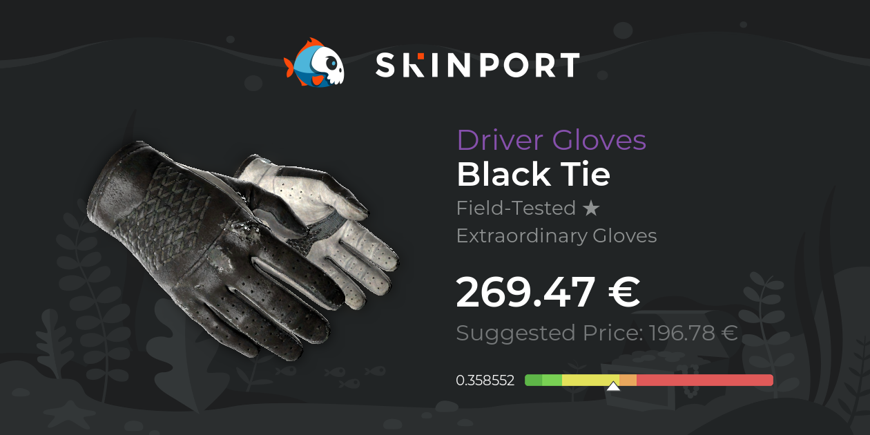 Driver Gloves | Black Tie (Field-Tested) - Counter-Strike 2 - Skinport