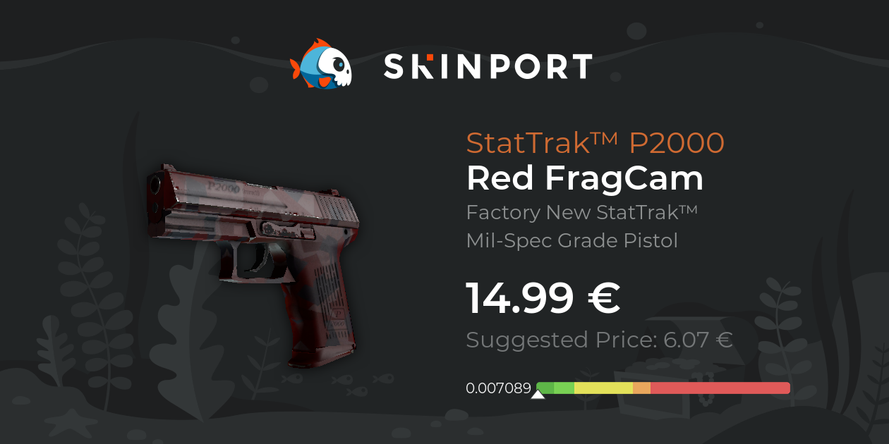 StatTrak™ P2000 | Red FragCam (Factory New) - Counter-Strike 2 - Skinport