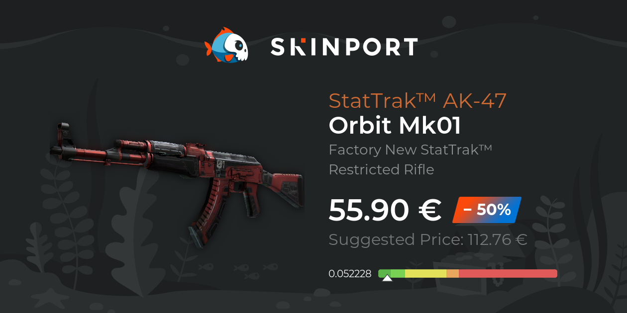 StatTrak™ AK-47 | Orbit Mk01 (Factory New) - Counter-Strike 2 - Skinport