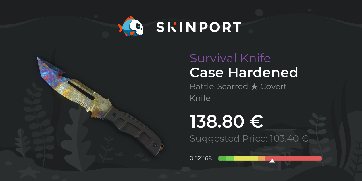 Survival Knife | Case Hardened (Battle-Scarred) - Counter-Strike 2 - Skinport