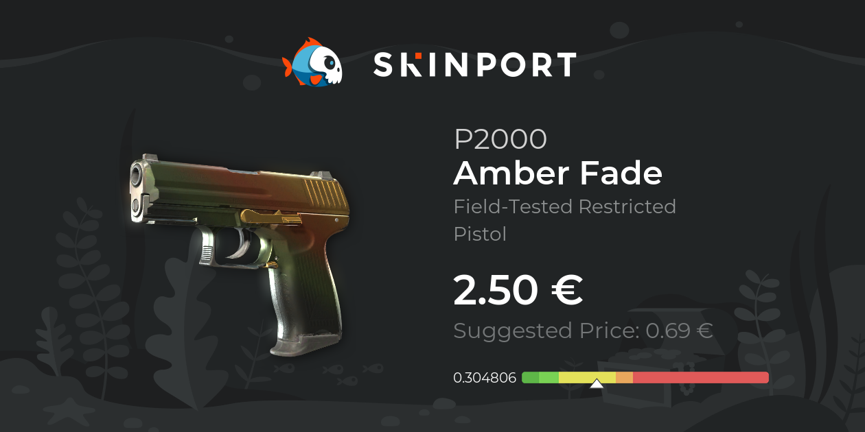 P2000 | Amber Fade (Field-Tested) - Counter-Strike 2 - Skinport