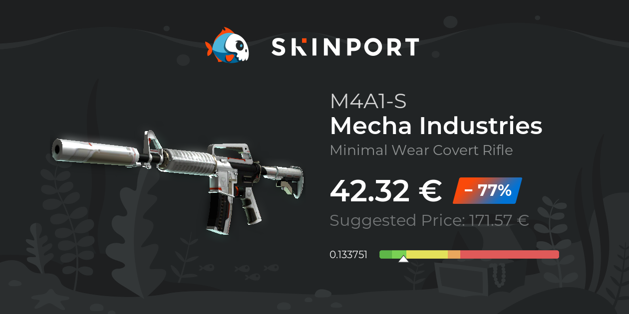 M4A1-S | Mecha Industries (Minimal Wear) - Counter-Strike 2 - Skinport