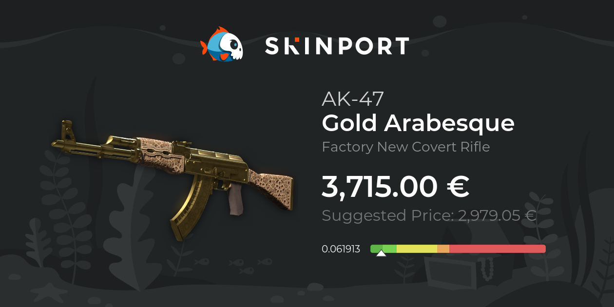 AK-47 | Gold Arabesque (Factory New) - Counter-Strike 2 - Skinport