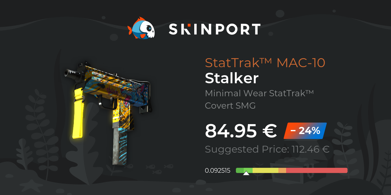 StatTrak™ MAC-10 | Stalker (Minimal Wear) - Counter-Strike 2 - Skinport