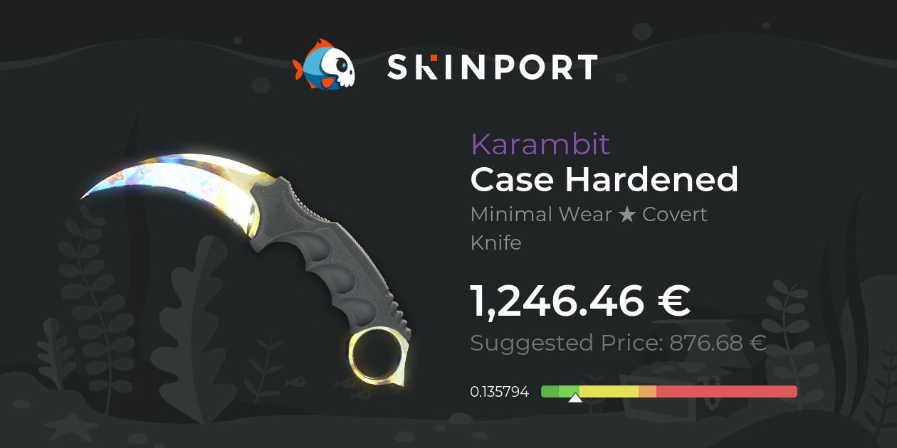 Karambit | Case Hardened (Minimal Wear) - Counter-Strike 2 - Skinport