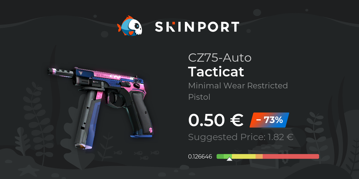 CZ75-Auto | Tacticat (Minimal Wear) - Counter-Strike 2 - Skinport