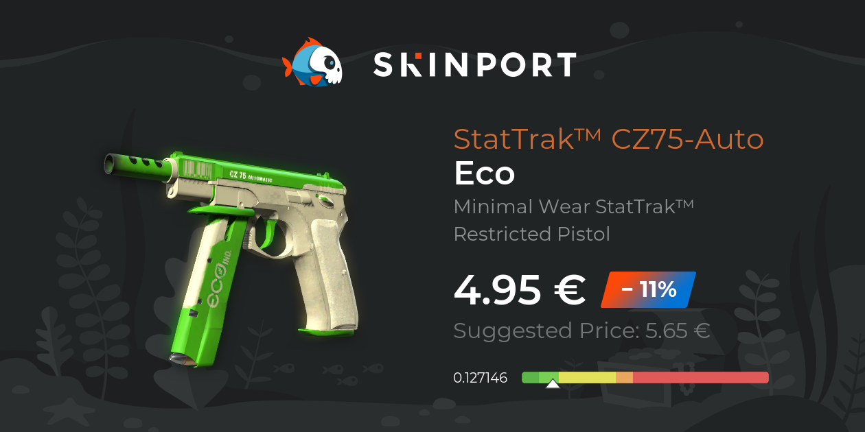 StatTrak™ CZ75-Auto | Eco (Minimal Wear) - Counter-Strike 2 - Skinport