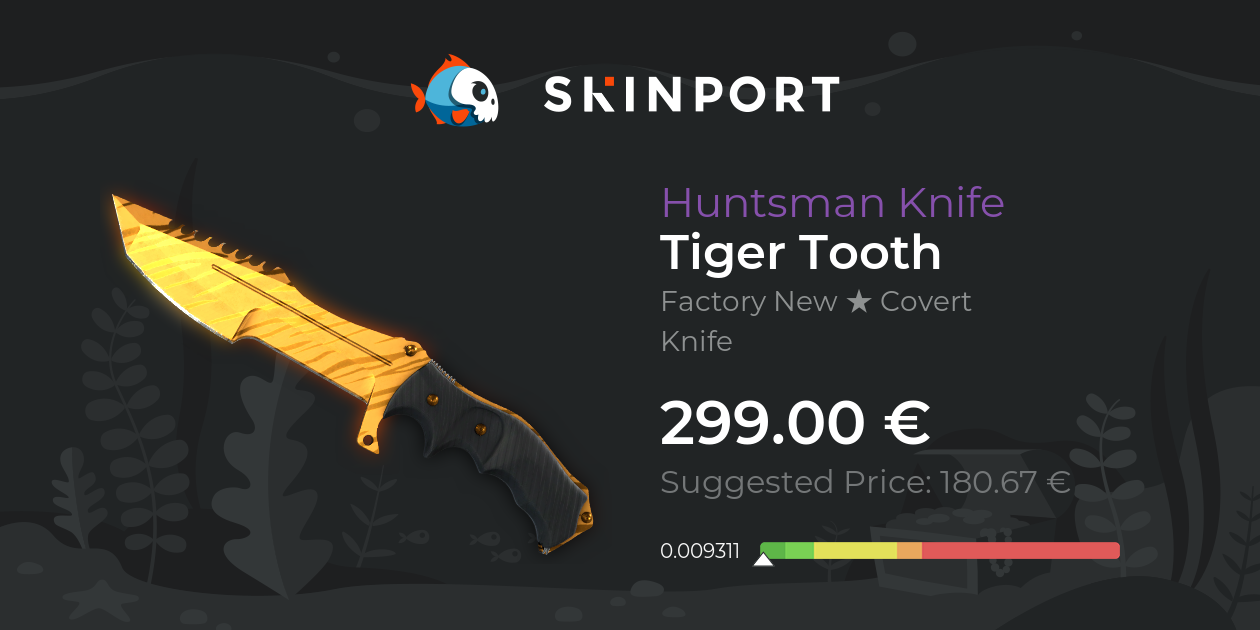 Huntsman Knife | Tiger Tooth (Factory New) - Counter-Strike 2 - Skinport