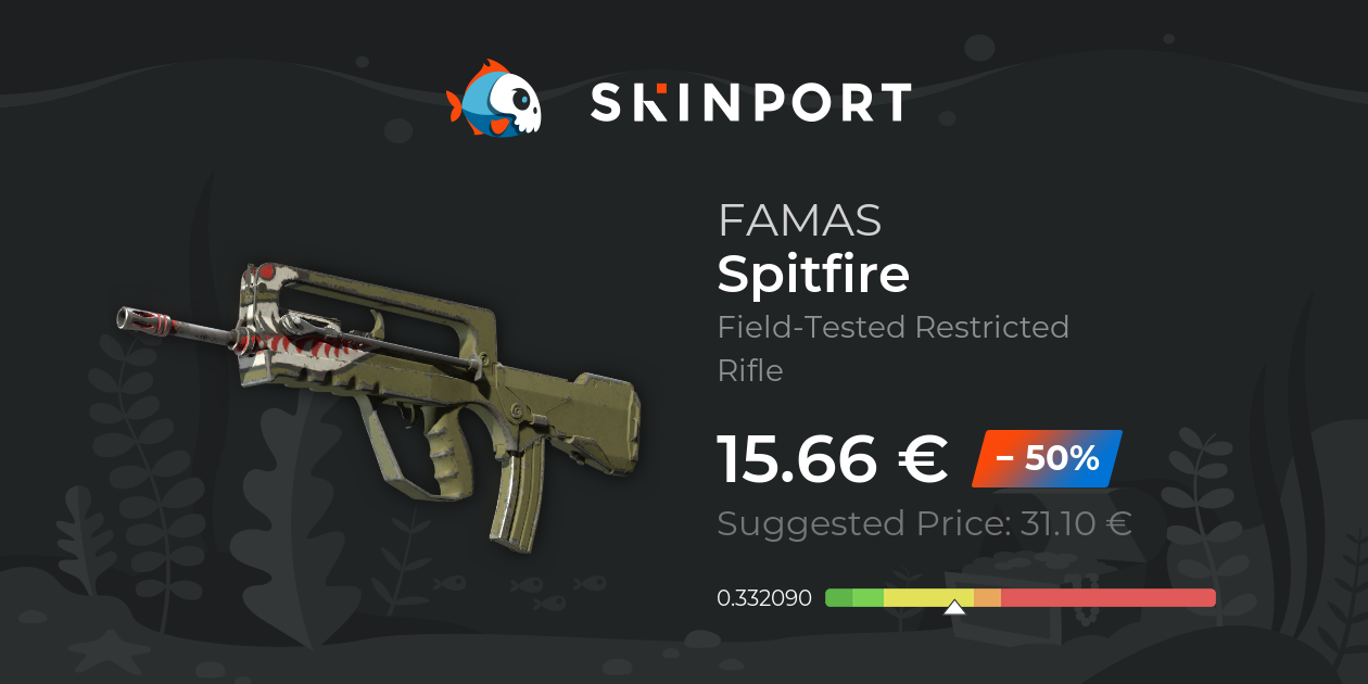 FAMAS | Spitfire (Field-Tested) - Counter-Strike 2 - Skinport