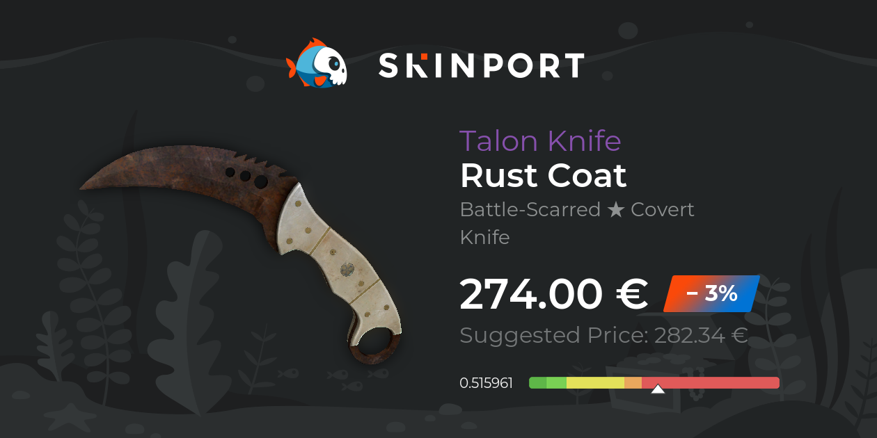 Talon Knife | Rust Coat (Battle-Scarred) - Counter-Strike 2 - Skinport