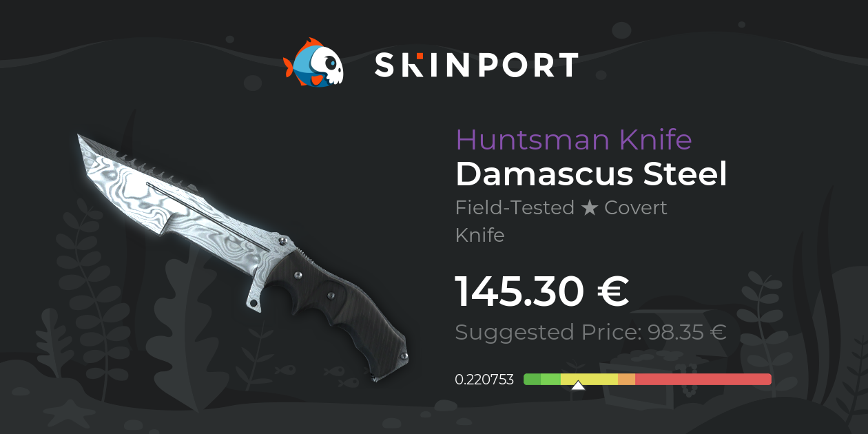 Huntsman Knife | Damascus Steel (Field-Tested) - Counter-Strike 2 ...