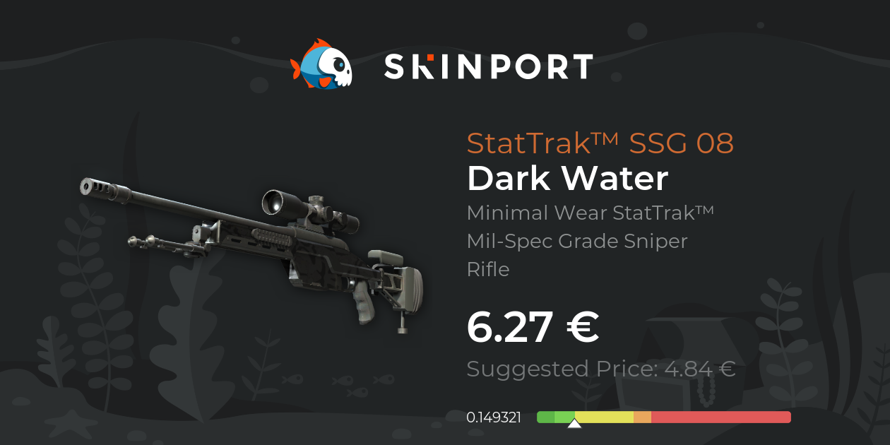 StatTrak™ SSG 08 | Dark Water (Minimal Wear) - Counter-Strike 2 - Skinport