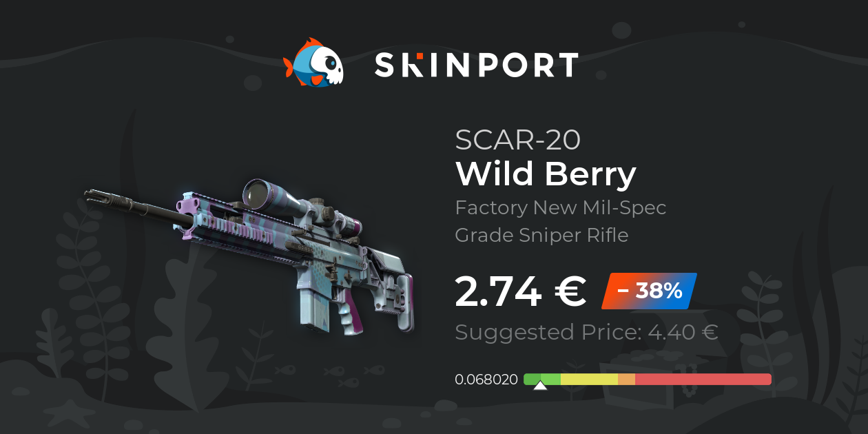 SCAR-20 | Wild Berry (Factory New) - Counter-Strike 2 - Skinport