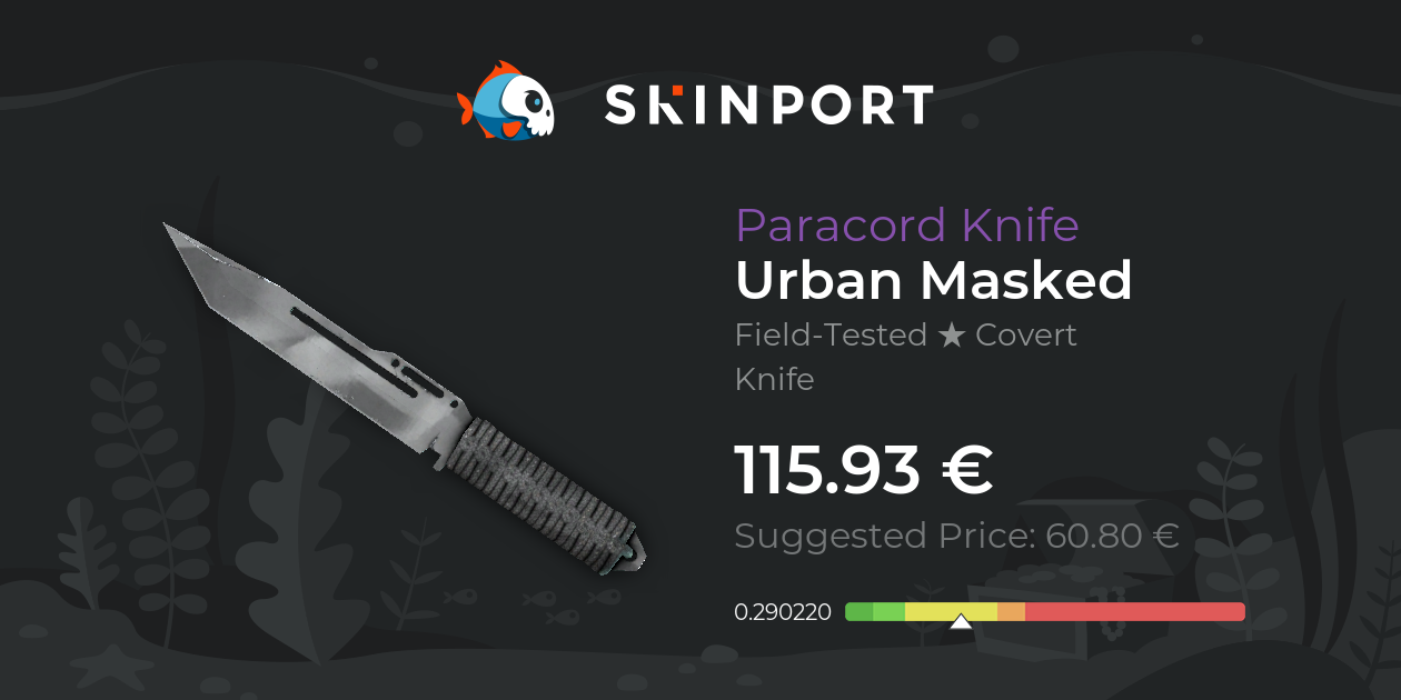 Paracord Knife | Urban Masked (Field-Tested) - CS:GO - Skinport