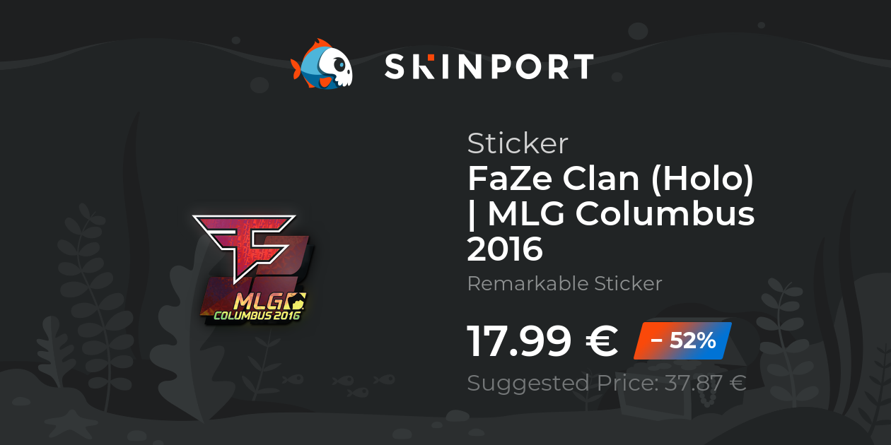 Sticker | FaZe Clan (Holo) | MLG Columbus 2016 - Counter-Strike 2 ...