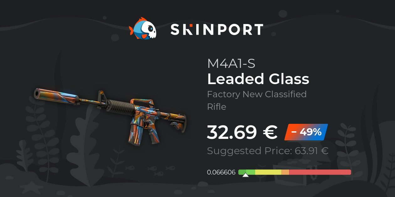 M4A1-S | Leaded Glass (Factory New) - Counter-Strike 2 - Skinport