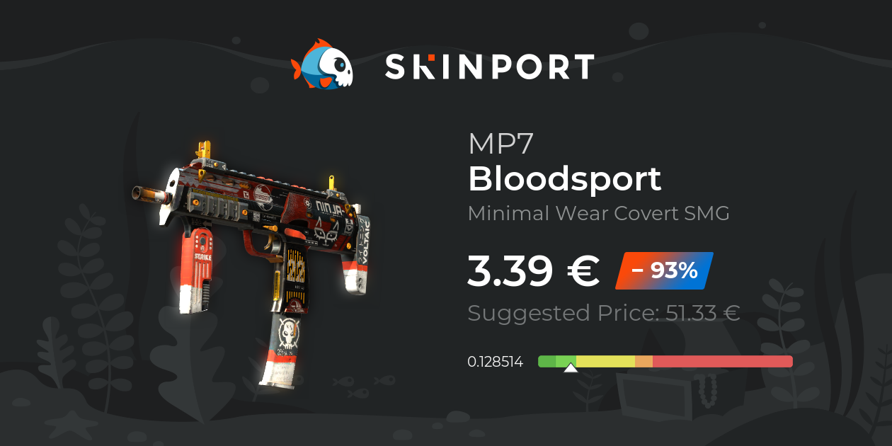 MP7 | Bloodsport (Minimal Wear) - Counter-Strike 2 - Skinport