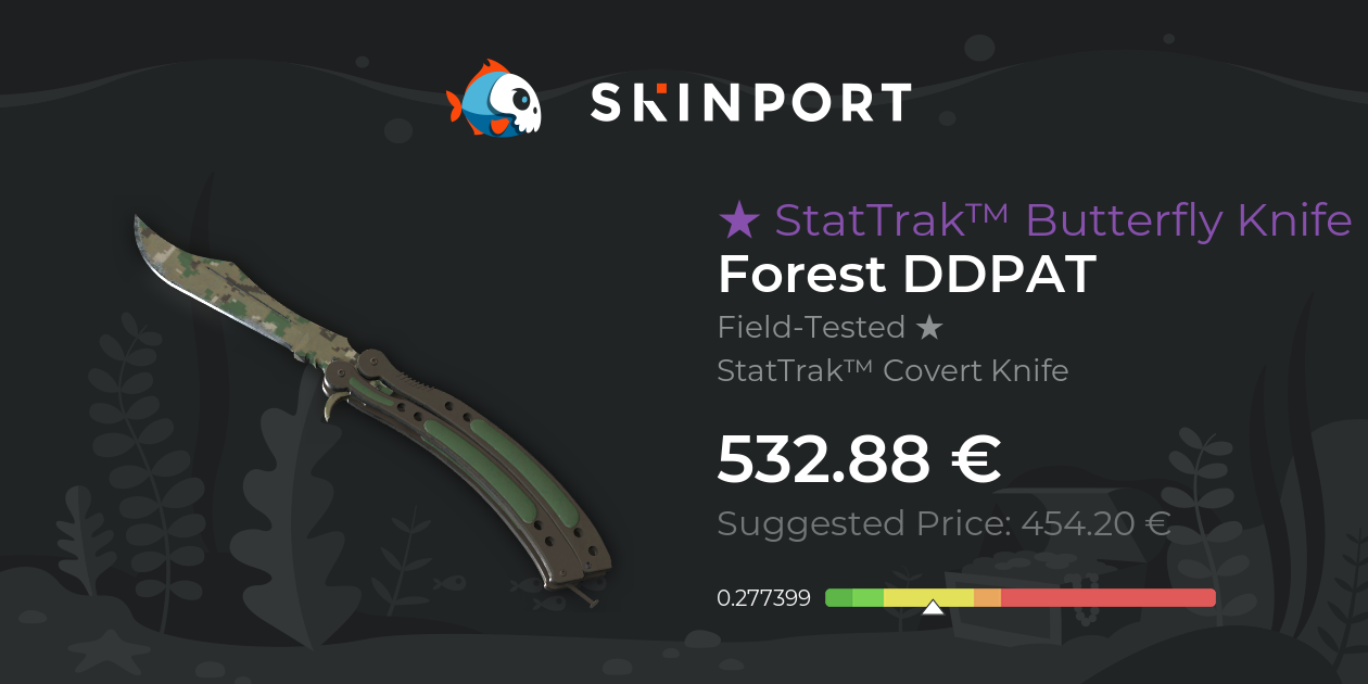 StatTrak™ Butterfly Knife | Forest DDPAT (Field-Tested) - Counter ...