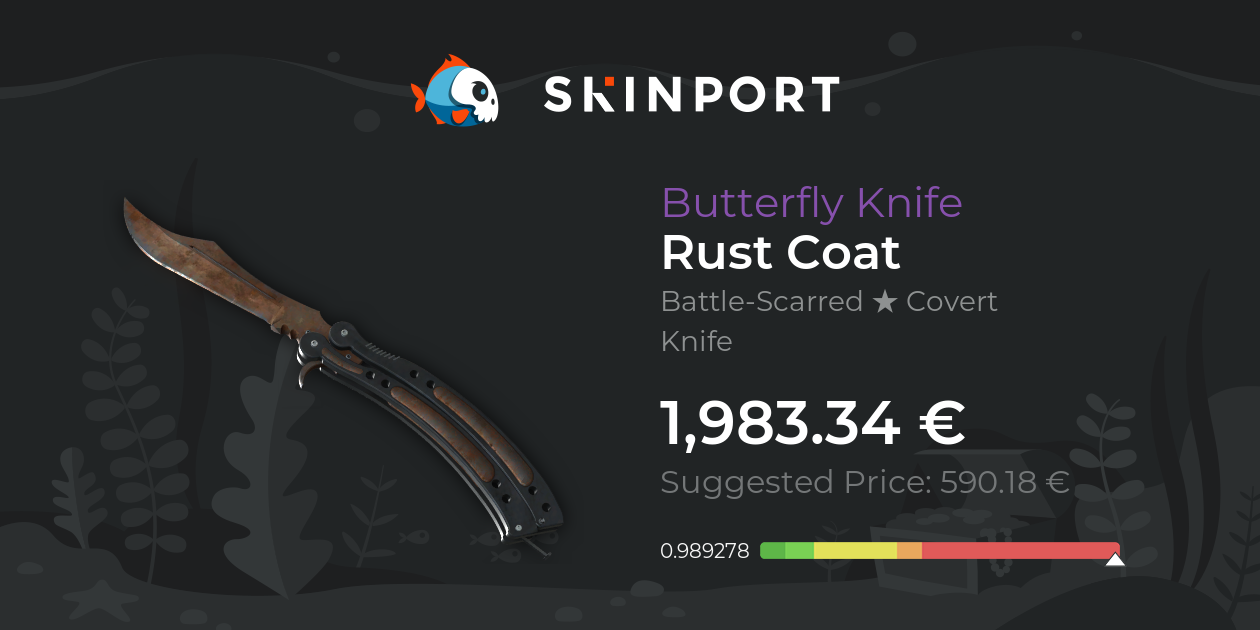 Butterfly Knife | Rust Coat (Battle-Scarred) - Counter-Strike 2 - Skinport