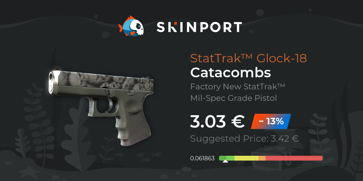 StatTrak™ Glock-18 | Catacombs (Factory New) - Counter-Strike 2 - Skinport