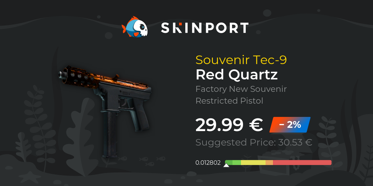 Souvenir Tec-9 | Red Quartz (Factory New) - CS2 - Skinport