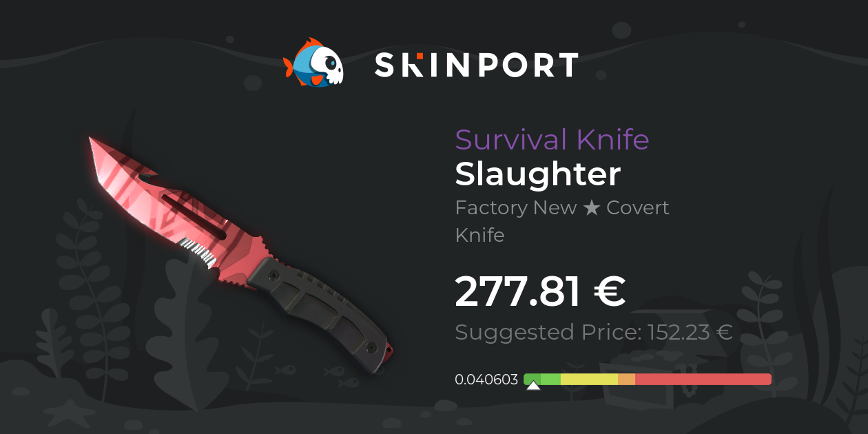 Survival Knife | Slaughter (Factory New) - Counter-Strike 2 - Skinport