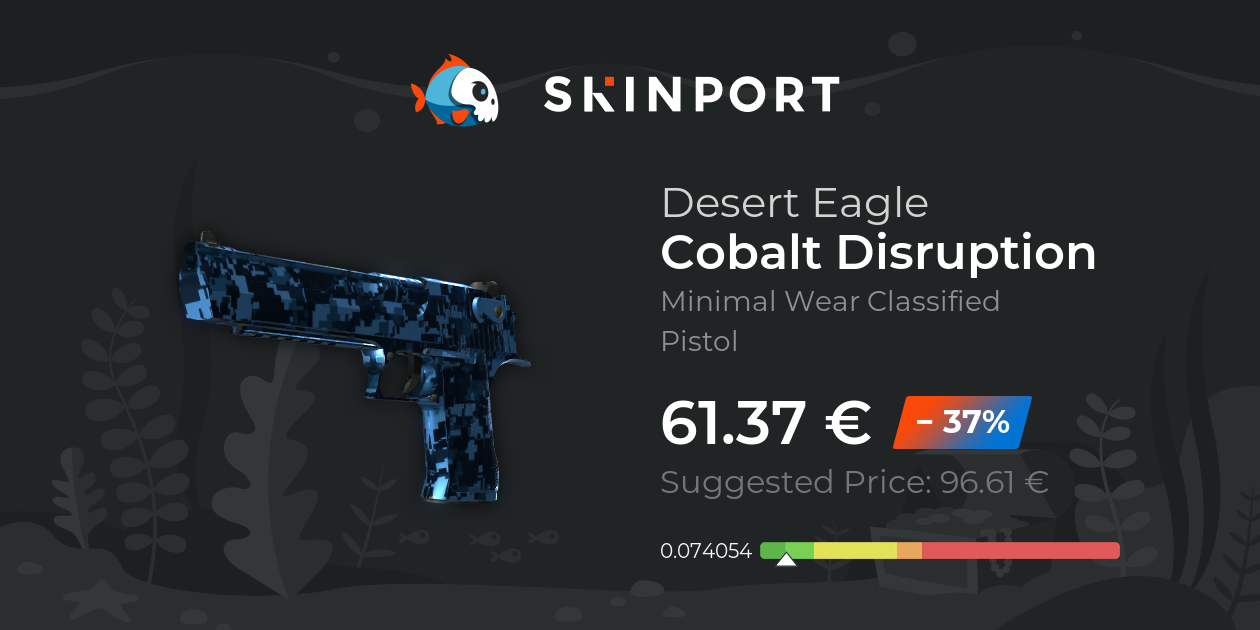 Desert Eagle | Cobalt Disruption (Minimal Wear) - Counter-Strike 2 ...
