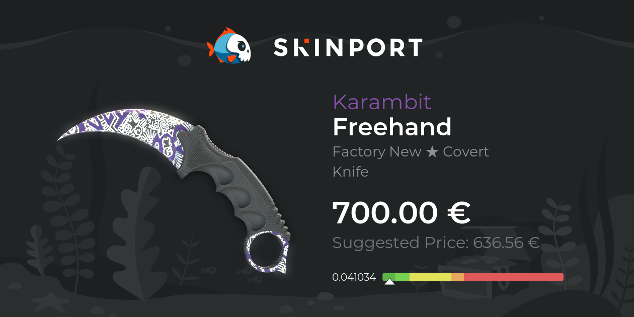 Karambit (★) | Freihändig (Fabrikneu) - Counter-Strike 2 - Skinport