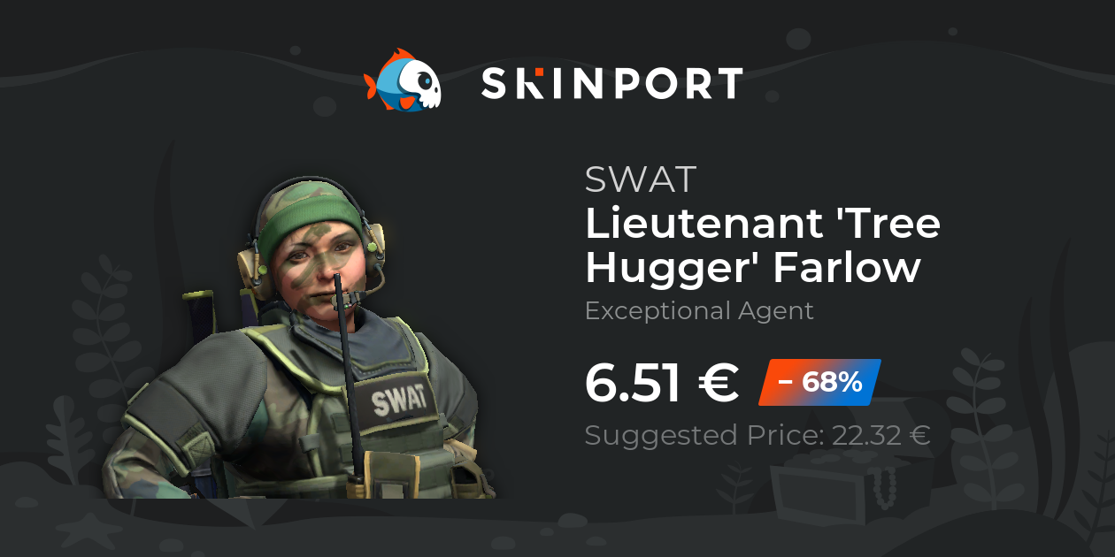 Lieutenant 'Tree Hugger' Farlow | SWAT - Counter-Strike 2 - Skinport