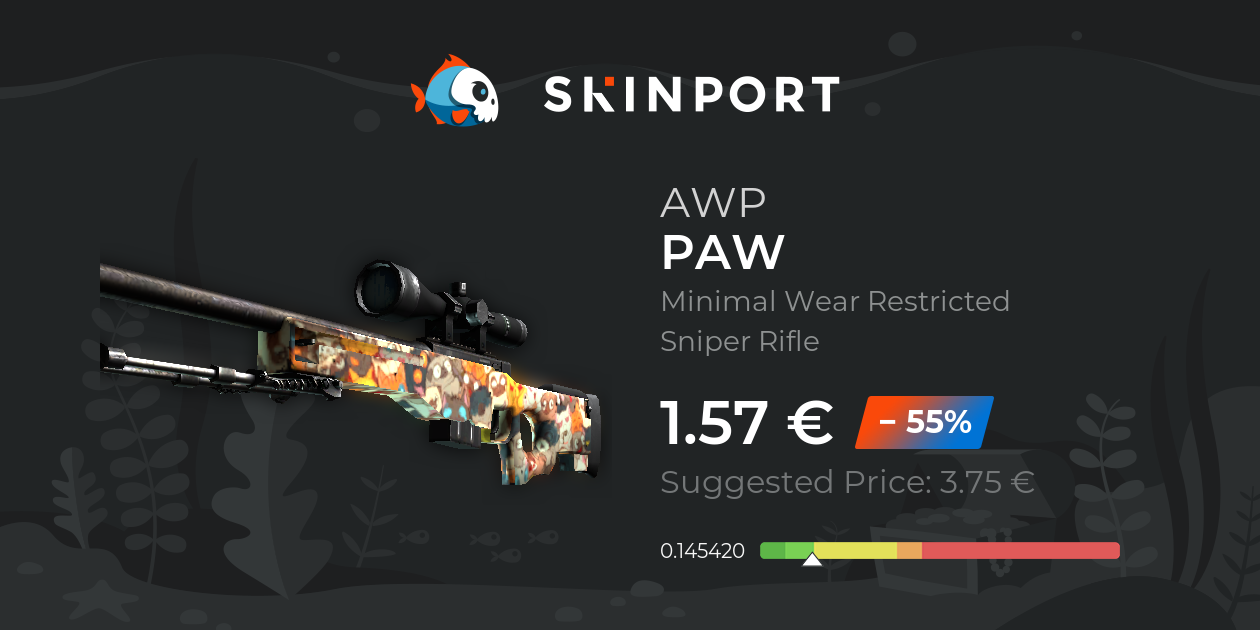 AWP | PAW (Minimal Wear) - Counter-Strike 2 - Skinport