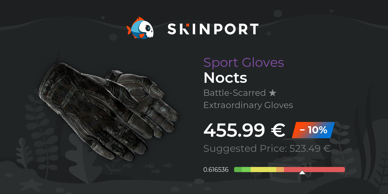 Sport Gloves | Nocts (Battle-Scarred) - Counter-Strike 2 - Skinport